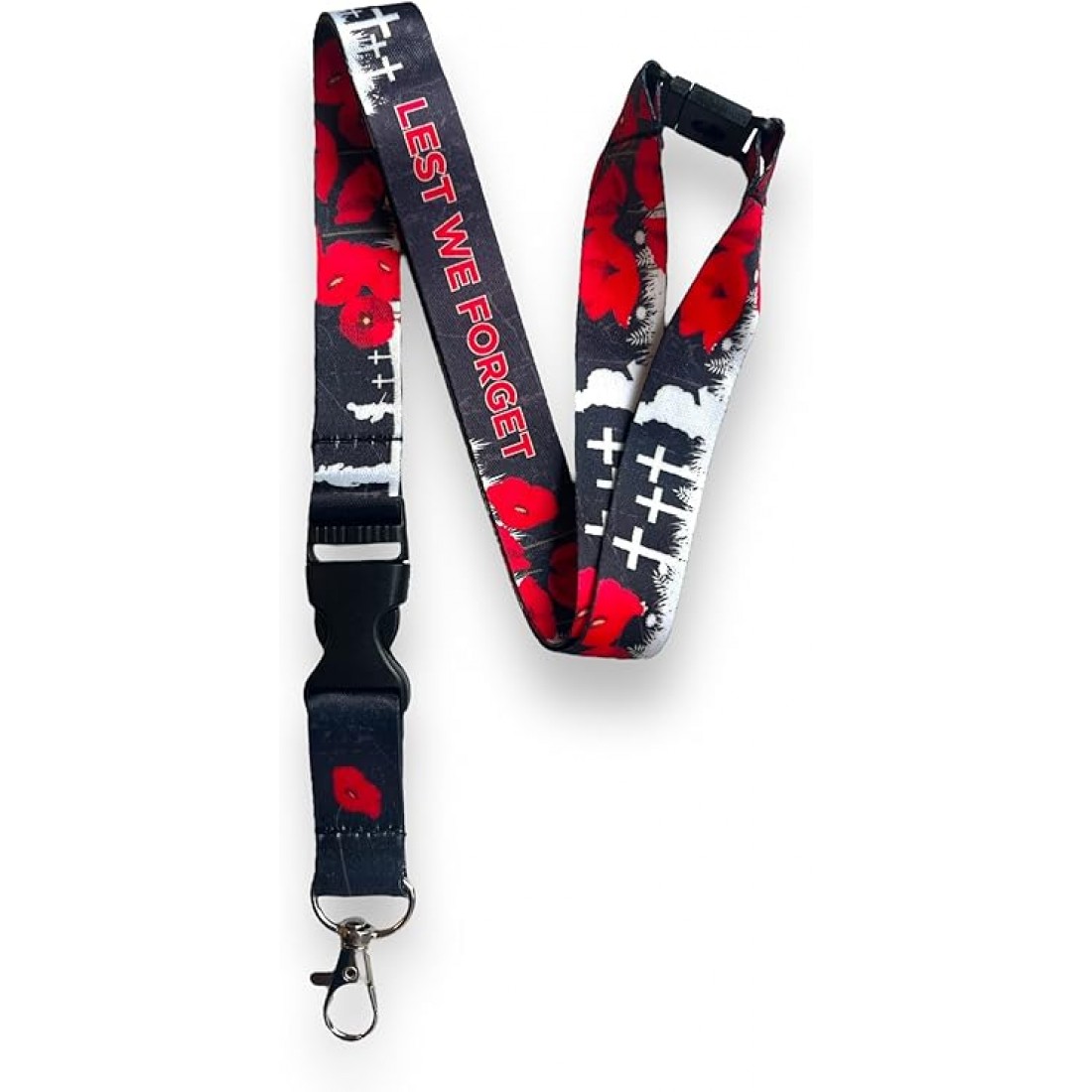 Poppy Memorial Lanyard , Lest We Forget