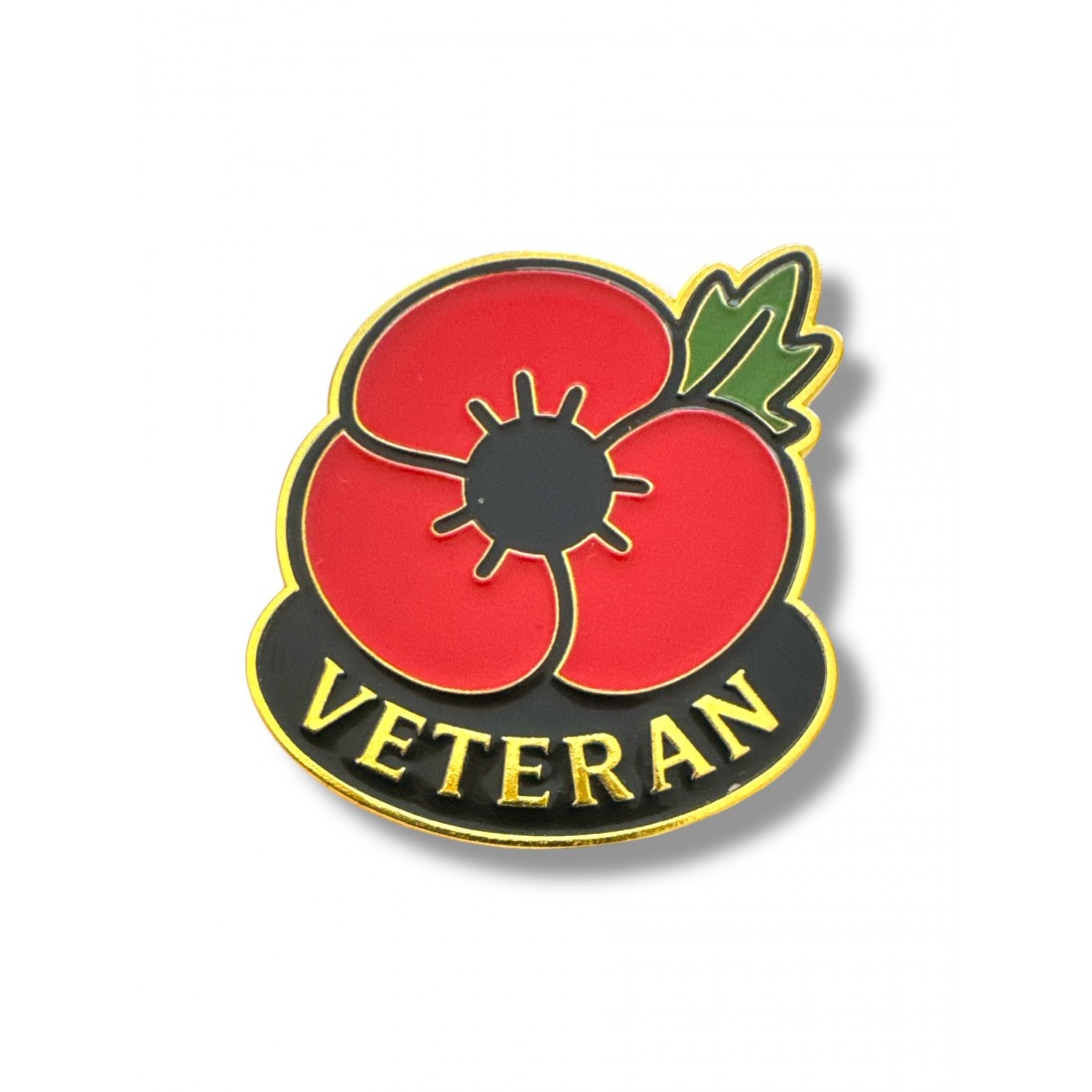 Poppy Memorial Pin Badge, Remembrance Day, Veteran