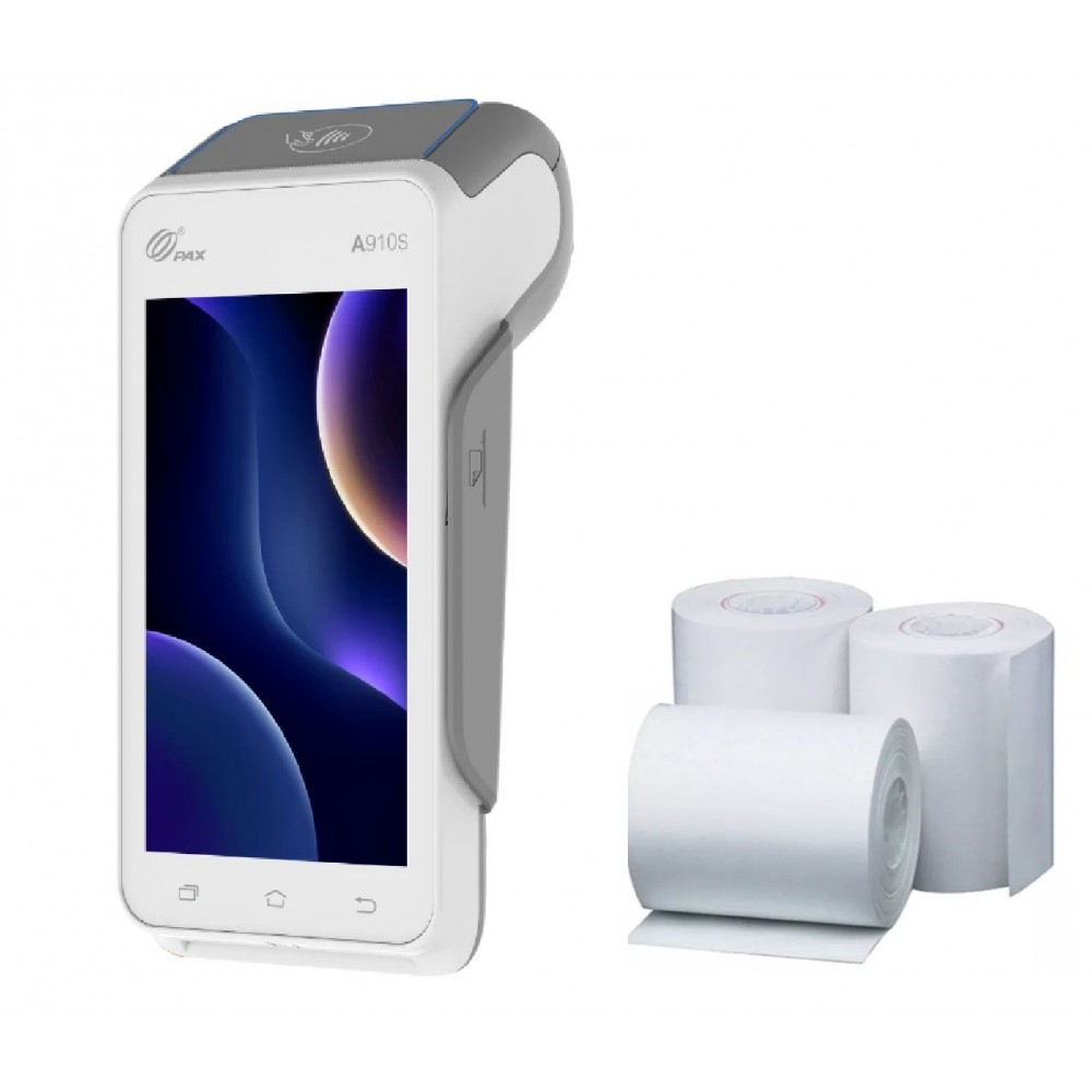 Replacement Receipt Paper for Pax A910S, 20 Rolls