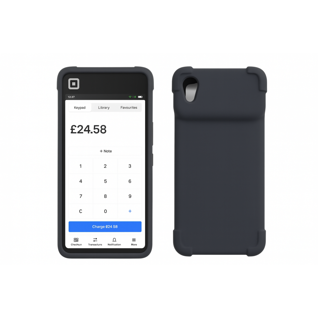Square Handheld Silicone Protective Case – With Reinforced Bumper Corners