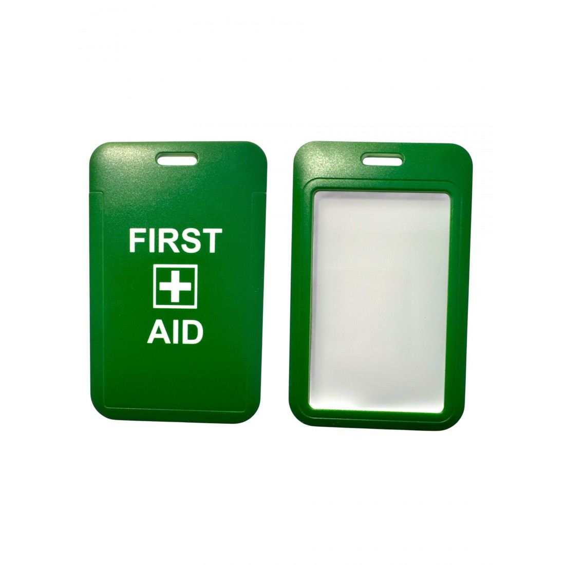 First Aid Enclosed Card Holder , Vertical
