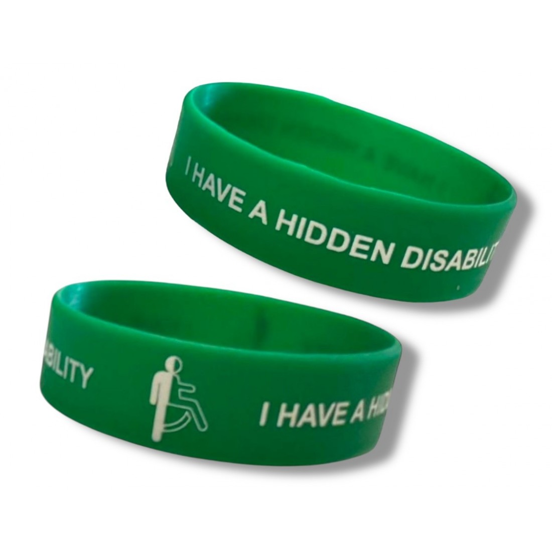 Hidden Disability Silicone Wristband, Adult Size