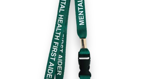 Mental Health First Aider Lanyard With Safety Breakaway