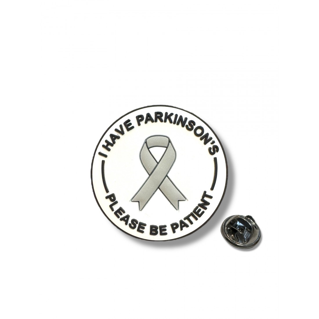 Parkinson's 3D Visual Awareness Pin Badge, I Have Parkinson's Please Be ...