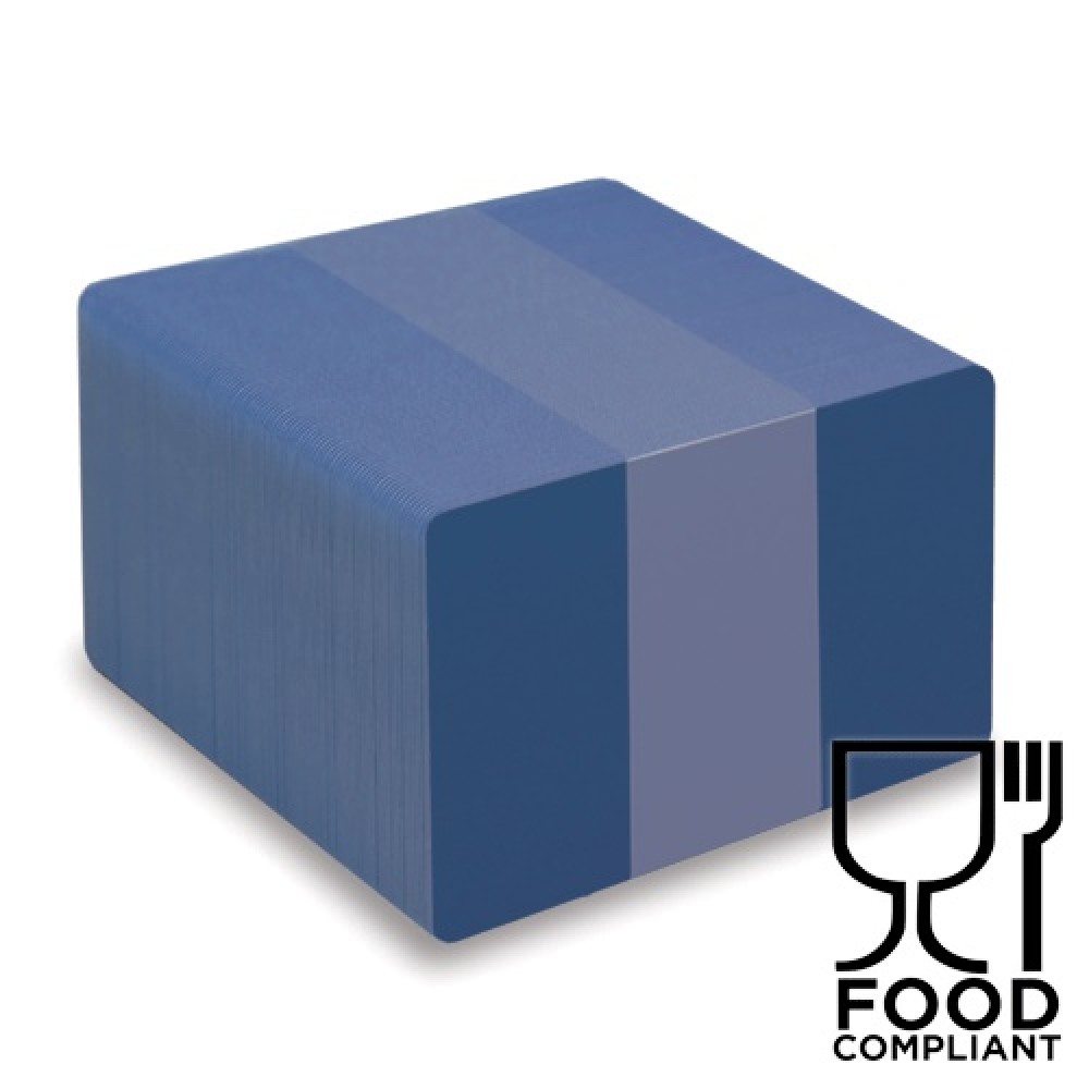Royal Blue PVC Food Compliant Cards