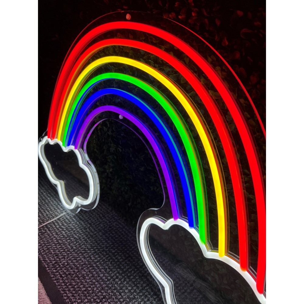Rainbow Neon Wall Sign