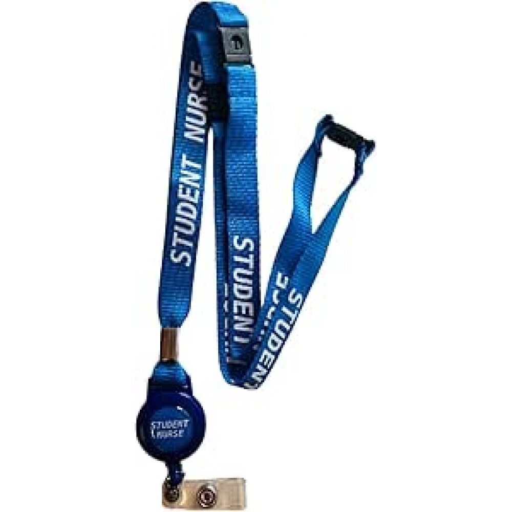 Student Nurse Lanyard With 3 Point Safety Breakaway & Integrated Badge ...